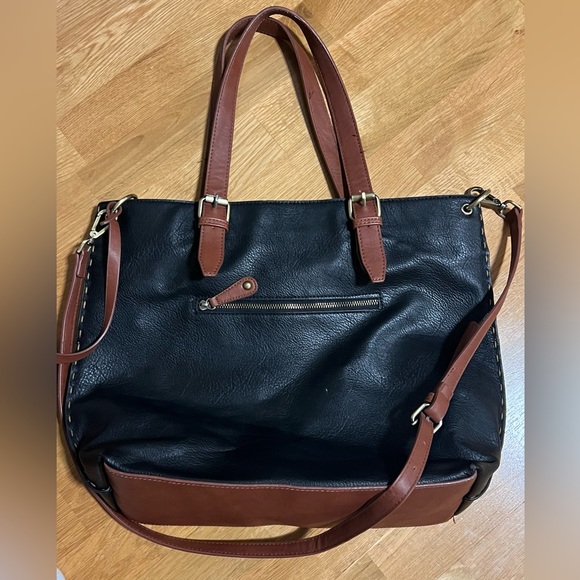 Shiraleah | Bags | Shiraleah Chicago Black And Tan Vegan Pebbled ...